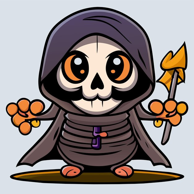 Adorable Hooded Skeleton Figure with Flowers | Jiffy Designs