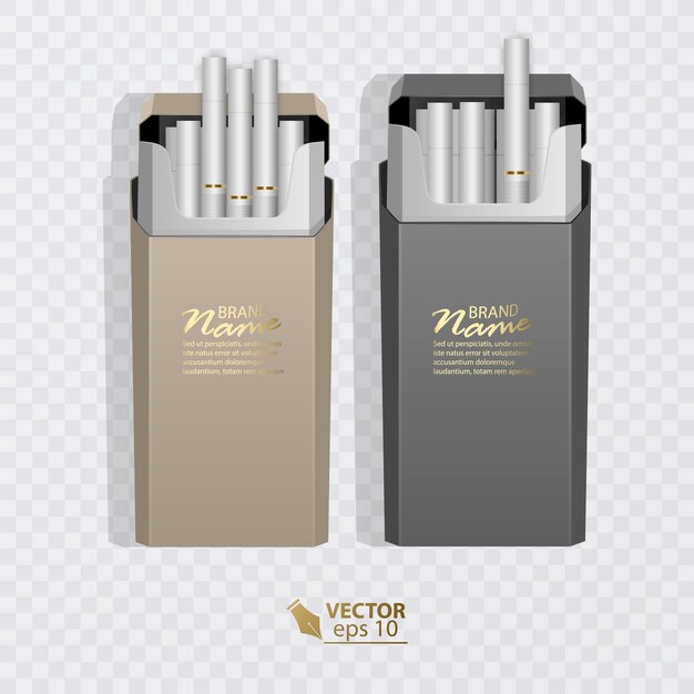 Elegant Cigarette Pack Designs with Minimal Branding | Jiffy Designs