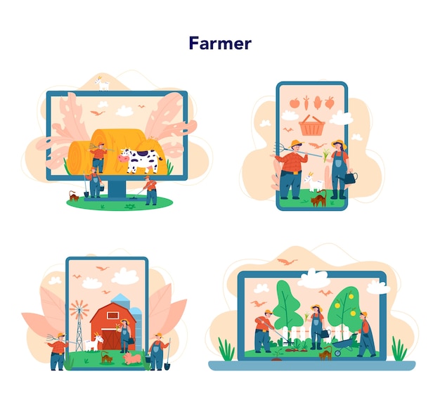 Vibrant Farm Themed Graphic Elements Collection | Jiffy Designs