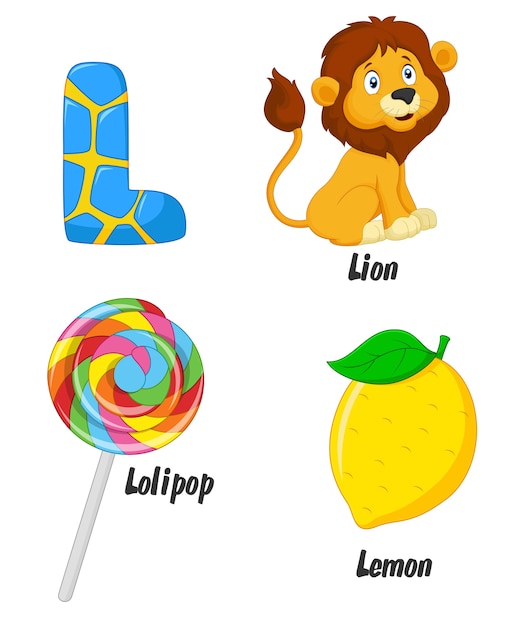 Vibrant Collection of Whimsical Illustrations: Lion, Lollipop, and ...