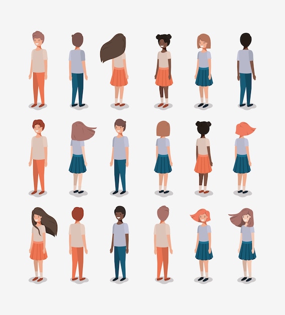 Diverse Characters Illustrations Set for Versatile Creative Projects ...