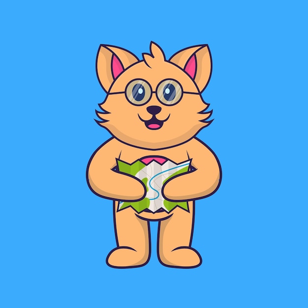 Adorable Cartoon Cat Holding a Game Controller | Jiffy Designs