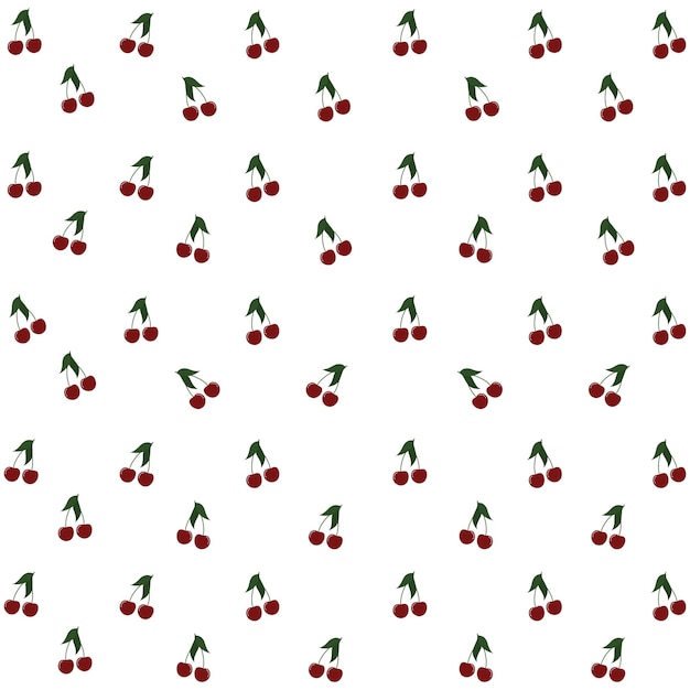 Vibrant Cherry Motif Pattern for Versatile Design Applications | Jiffy ...