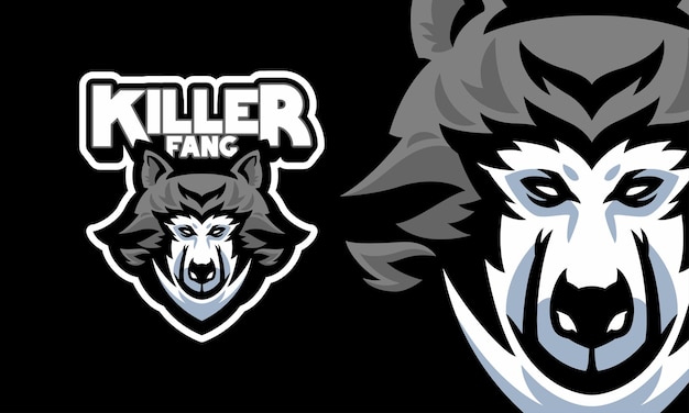 Fierce Wolf Emblem with Killer Fang Branding | Jiffy Designs