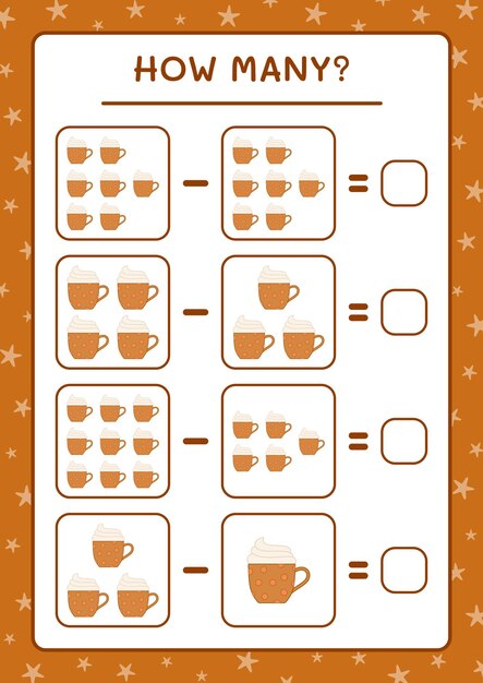 Engaging Math Puzzle: Count the Cups in This Vibrant Image | Jiffy Designs