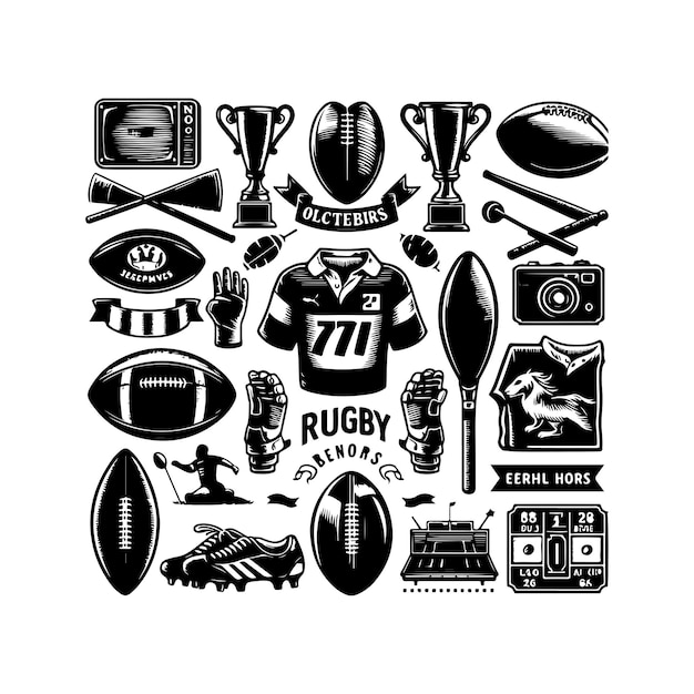 Comprehensive Collection of Iconic Rugby Gear and Memorabilia | Jiffy ...