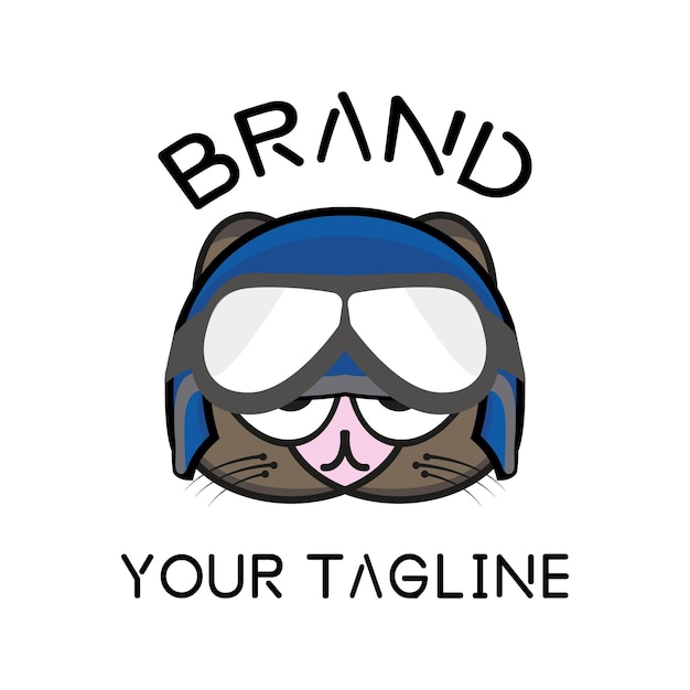 Playful Mascot with Sunglasses and Brand Slogan | Jiffy Designs