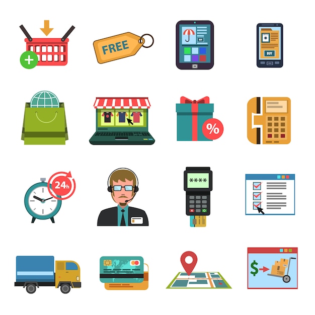 Vibrant Collection of Retail and E-Commerce Icons for Business | Jiffy ...