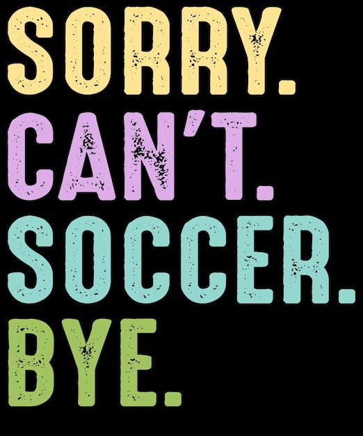 Vibrant Typography Expressing Playful Soccer Farewell | Jiffy Designs
