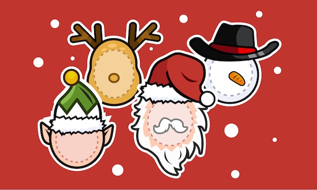 Festive Whimsical Christmas Characters Sticker Collection | Jiffy Designs