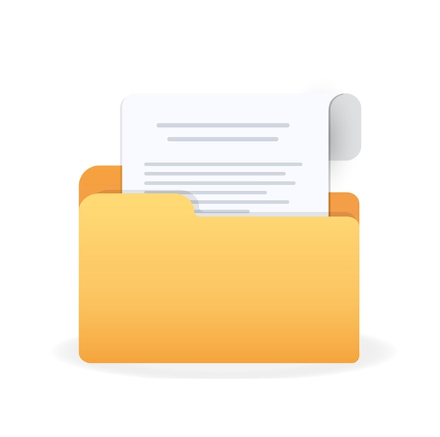 Organized Digital Folder with Crisp Document Sheets | Jiffy Designs