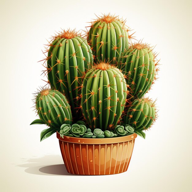 Vibrant Cactus Cluster in Rustic Terracotta Pot | Jiffy Designs