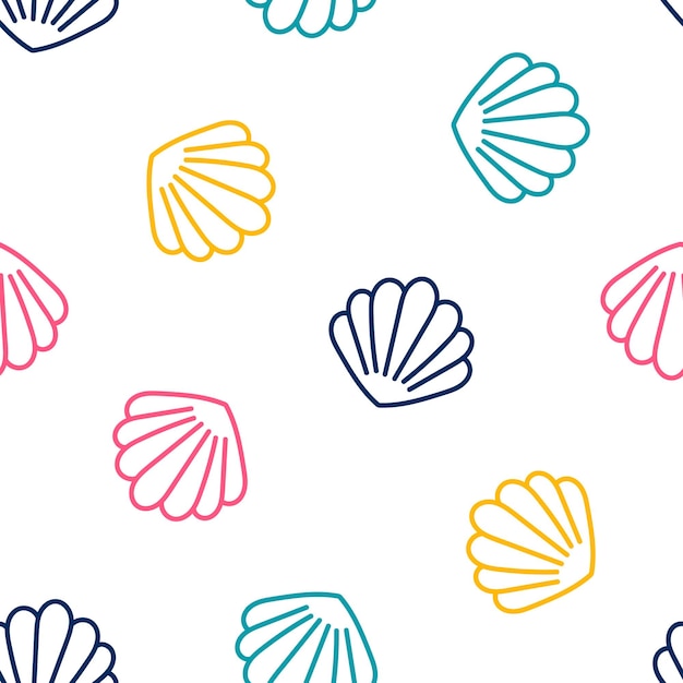 Vibrant Shell Pattern with Playful Color Palette | Jiffy Designs
