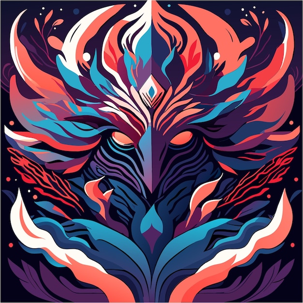 Vibrant Mythical Bird Emblem in Striking Colors | Jiffy Designs