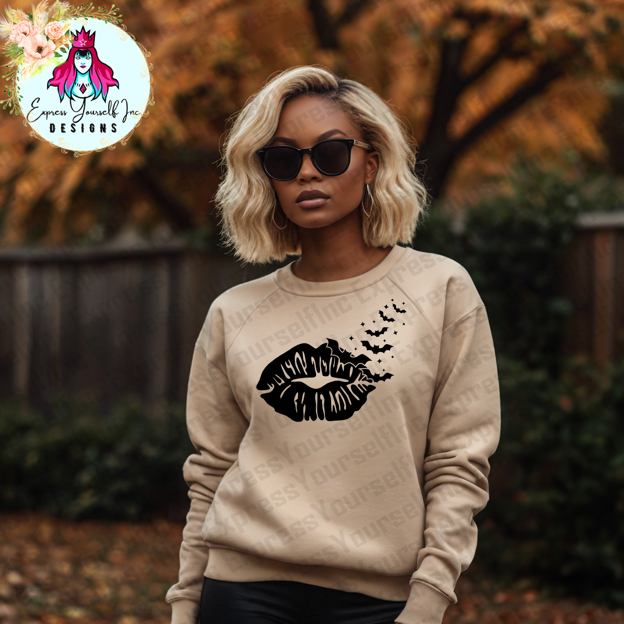 Bats Lips Halloween svg, Halloween Lips svg, Halloween Bats svg, Spooky ...