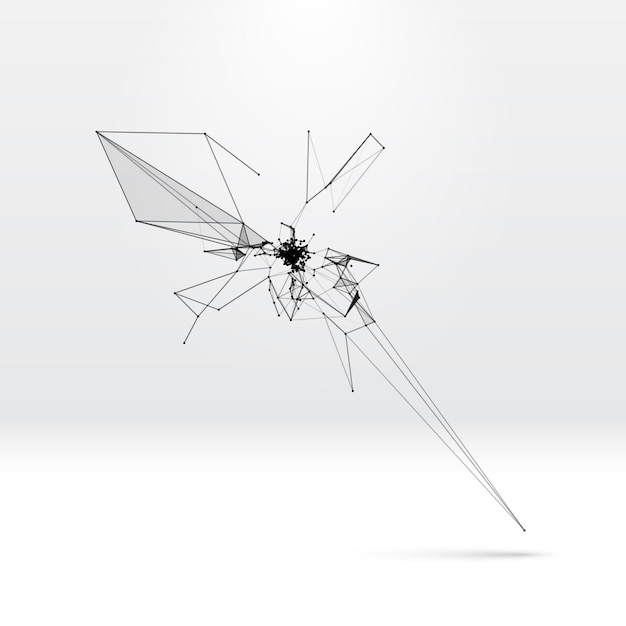 Crystalline Arachnid: A Striking Geometric Spider Sculpture | Jiffy Designs