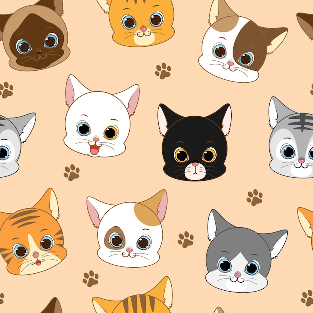 Adorable Feline Faces: A Delightful Menagerie of Playful Kitties | Jiffy Designs