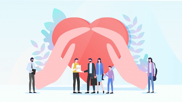 Supportive Hands Embrace a Community of Diverse Individuals | Jiffy Designs