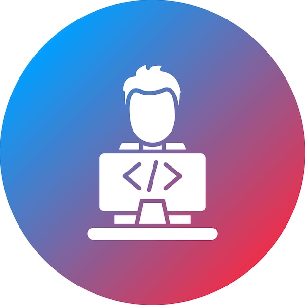 Skilled Software Developer Silhouette with Coding Interface | Jiffy Designs