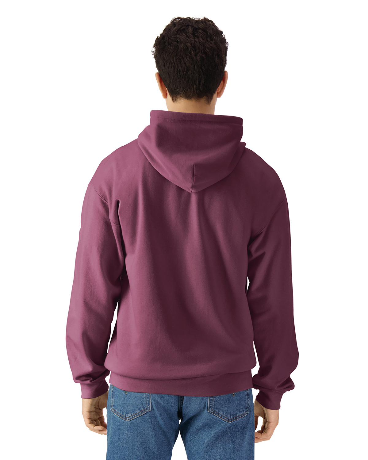 Gildan Unisex Softstyle Fleece Hoodie Sf600 Maroon | Jiffy