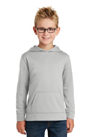 Port & Company Youth Performance Fleece Pullover Hoodie Pc590 Yh Silver ...