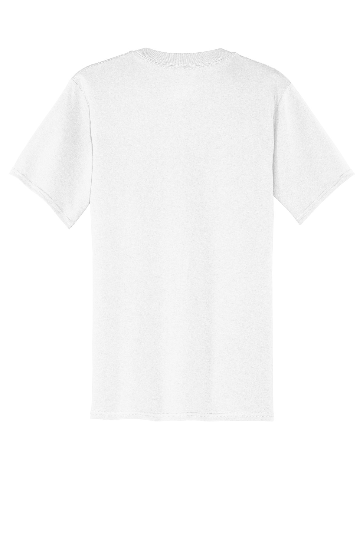 Port & Company Unisex Core Cotton V Neck Tee Pc54 V White | Jiffy