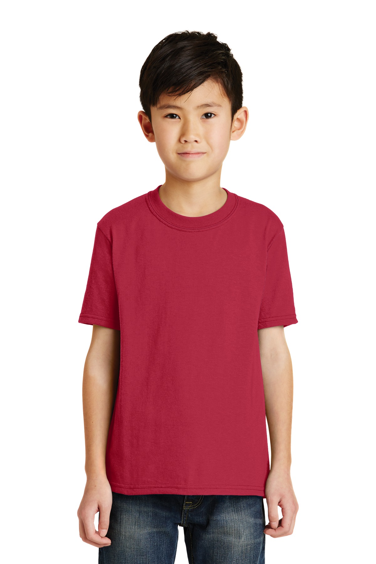 Port & Company Youth Core Blend Tee Pc55 Y Red | Jiffy