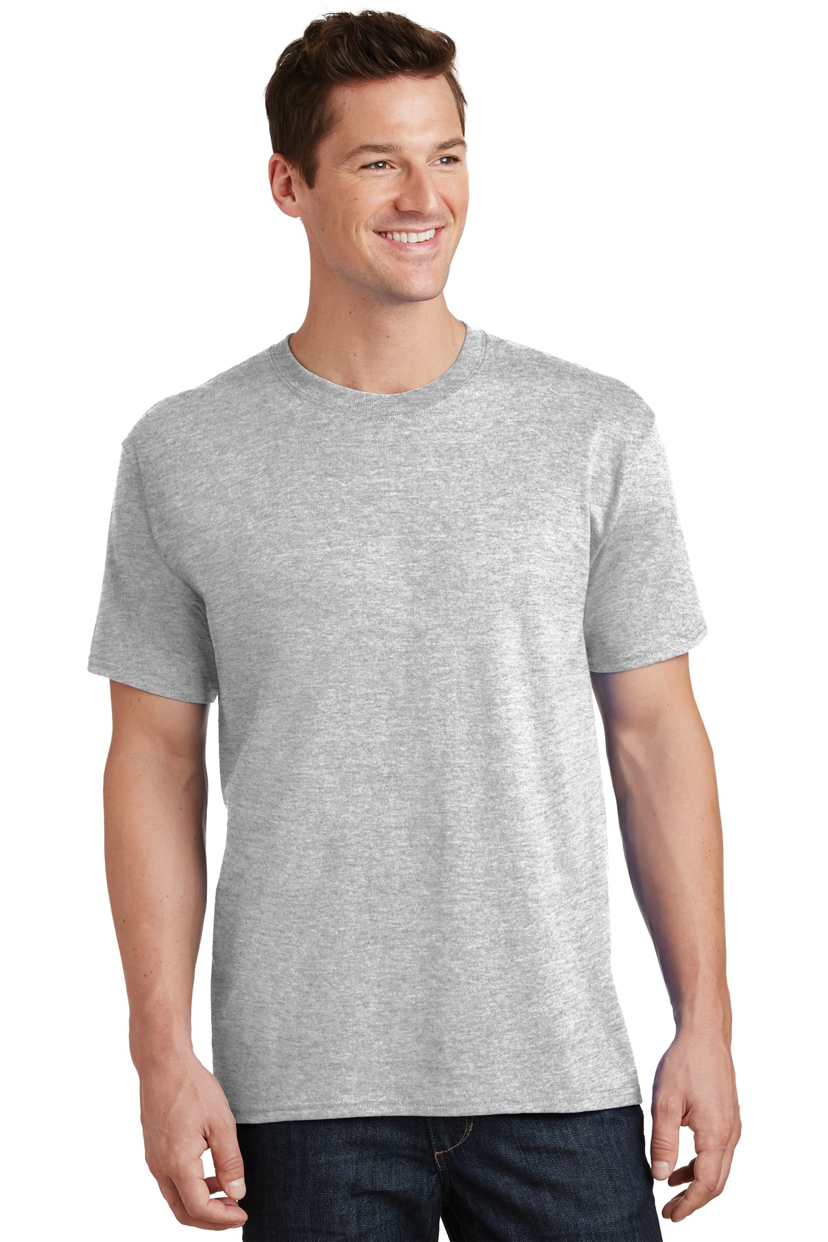 Port & Company Unisex Core Cotton Tee Pc54 Ash | Jiffy