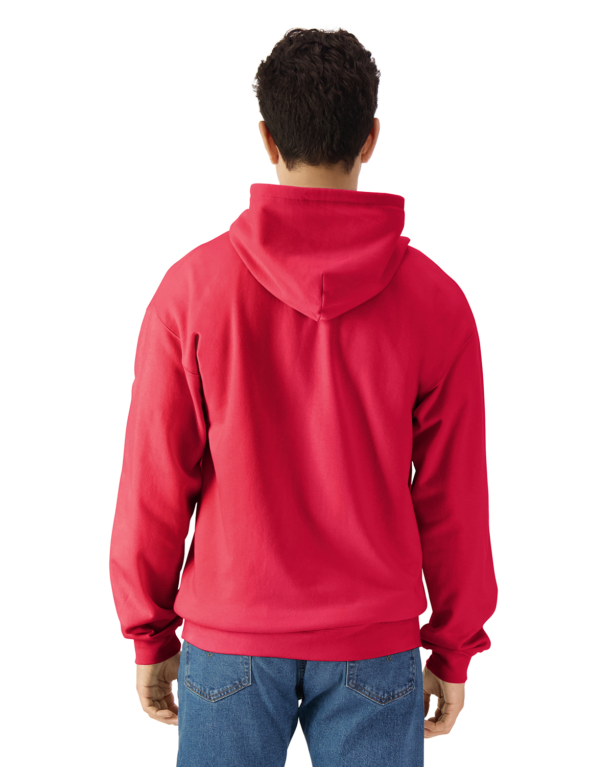 Gildan Unisex Softstyle Fleece Hoodie Sf600 Red | Jiffy