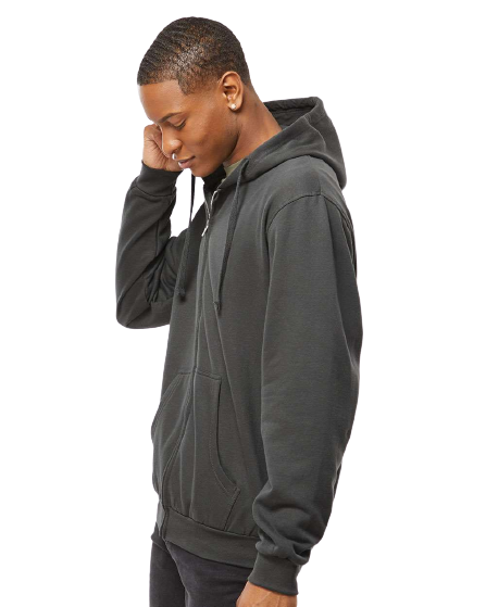 Tultex Unisex Fleece Zip Hoodie 0331 Tc Charcoal | Jiffy