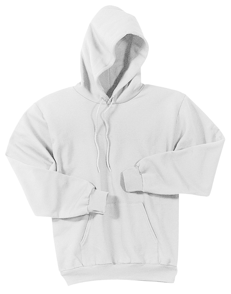 Port & Company Unisex Core Fleece Pullover Hoodie Pc78 H White | Jiffy