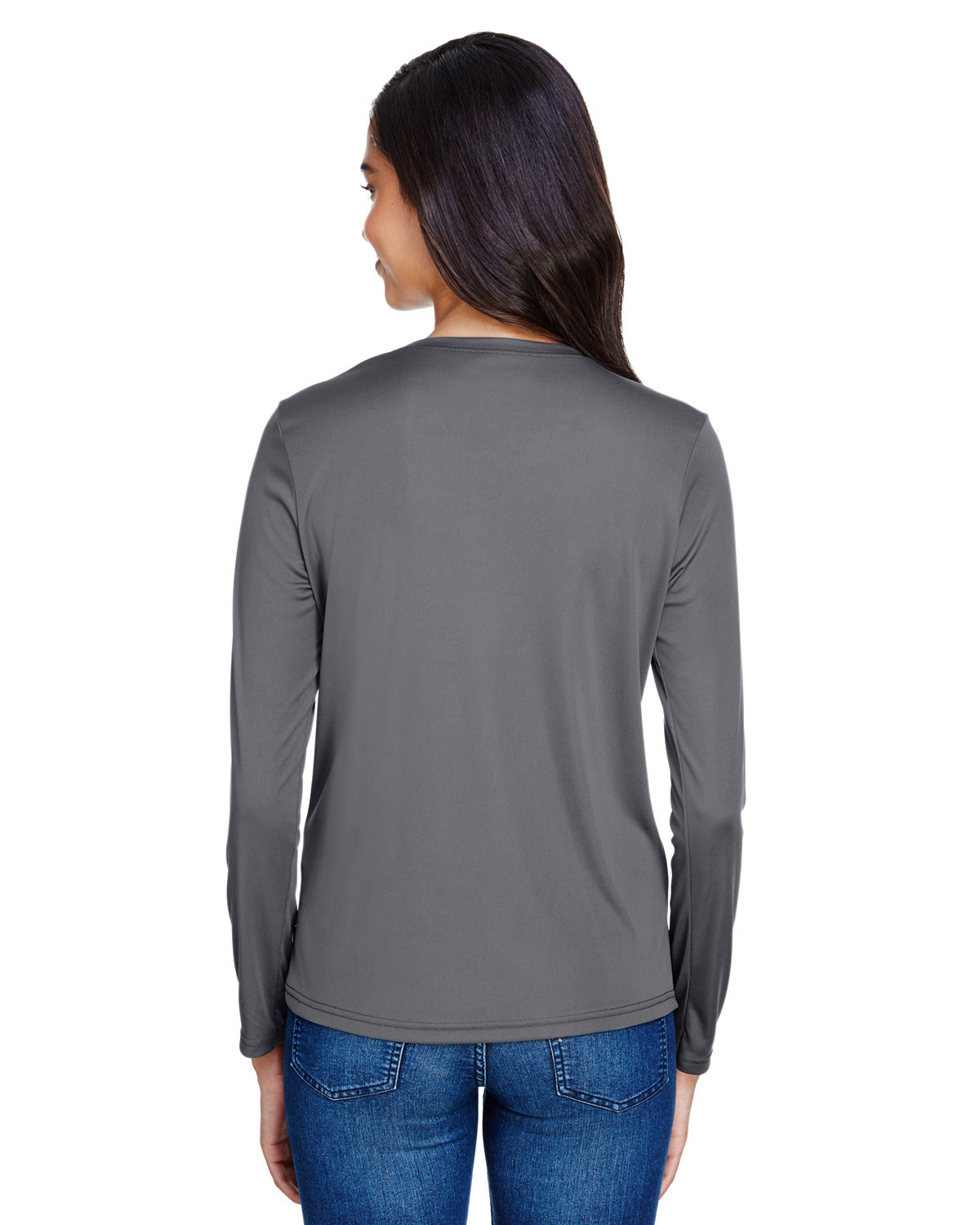 A4 Women's Long Sleeve Cooling Performance Crew Shirt Nw3002 Graphite ...