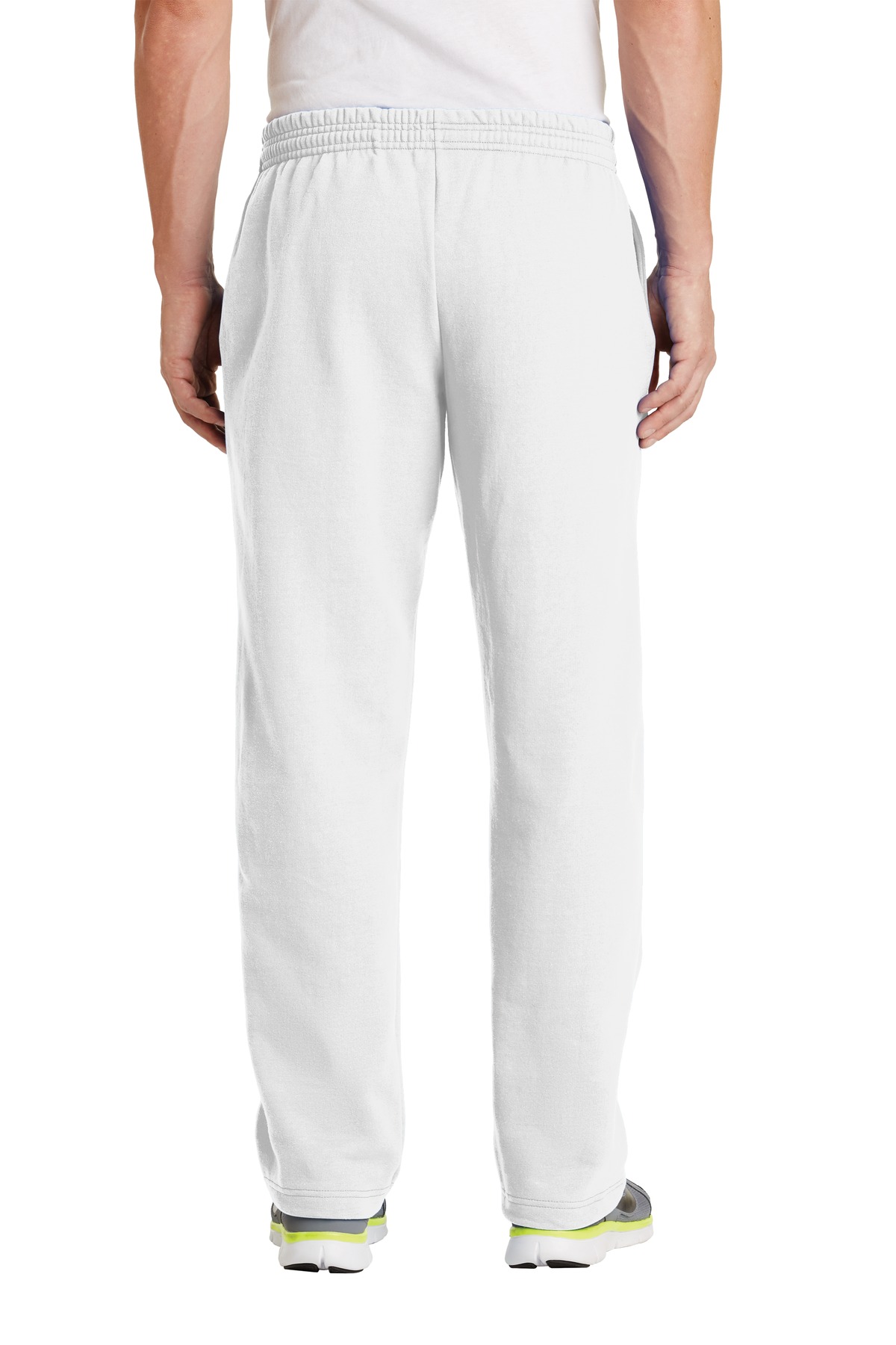 Port & Company Unisex Core Fleece Sweatpant With Pockets Pc78 P White ...
