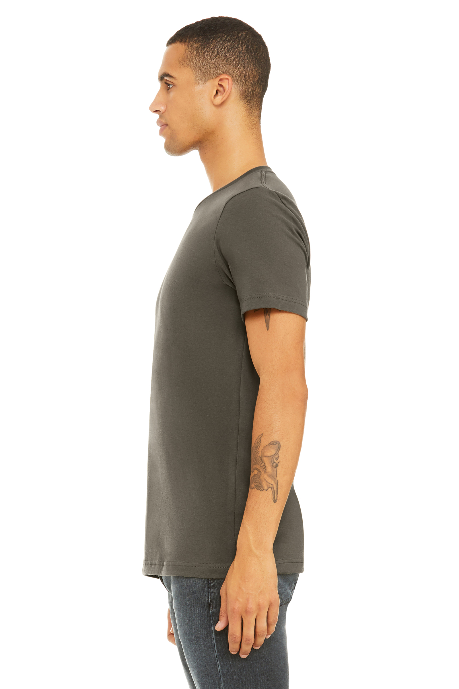 Bella Canvas Unisex Jersey T Shirt 3001 C Army | Jiffy