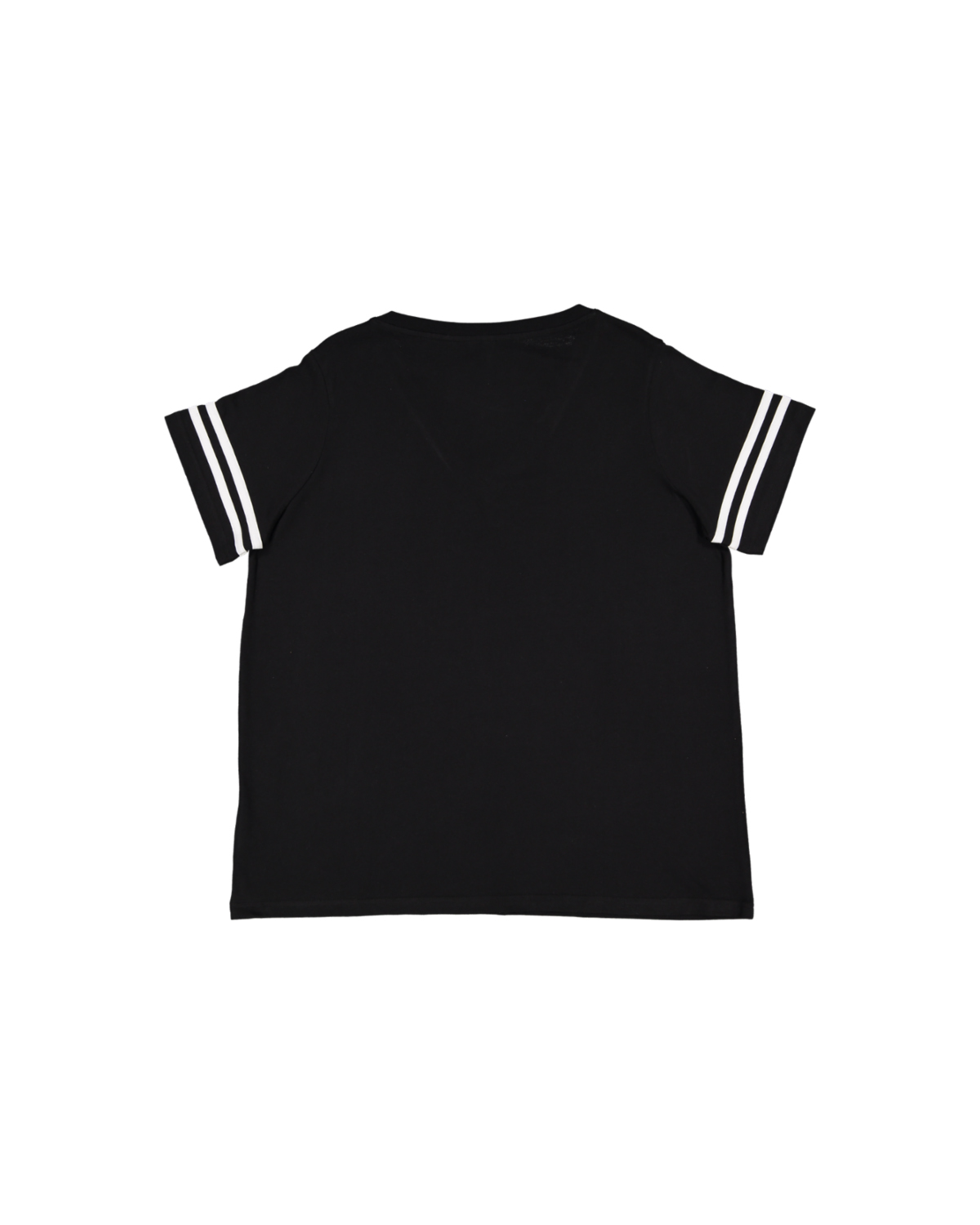 Lat Women's Curvy Football T Shirt 3837 Black / White | Jiffy Lat Women's Curvy Football T Shirt 3837 Black / White | Jiffy