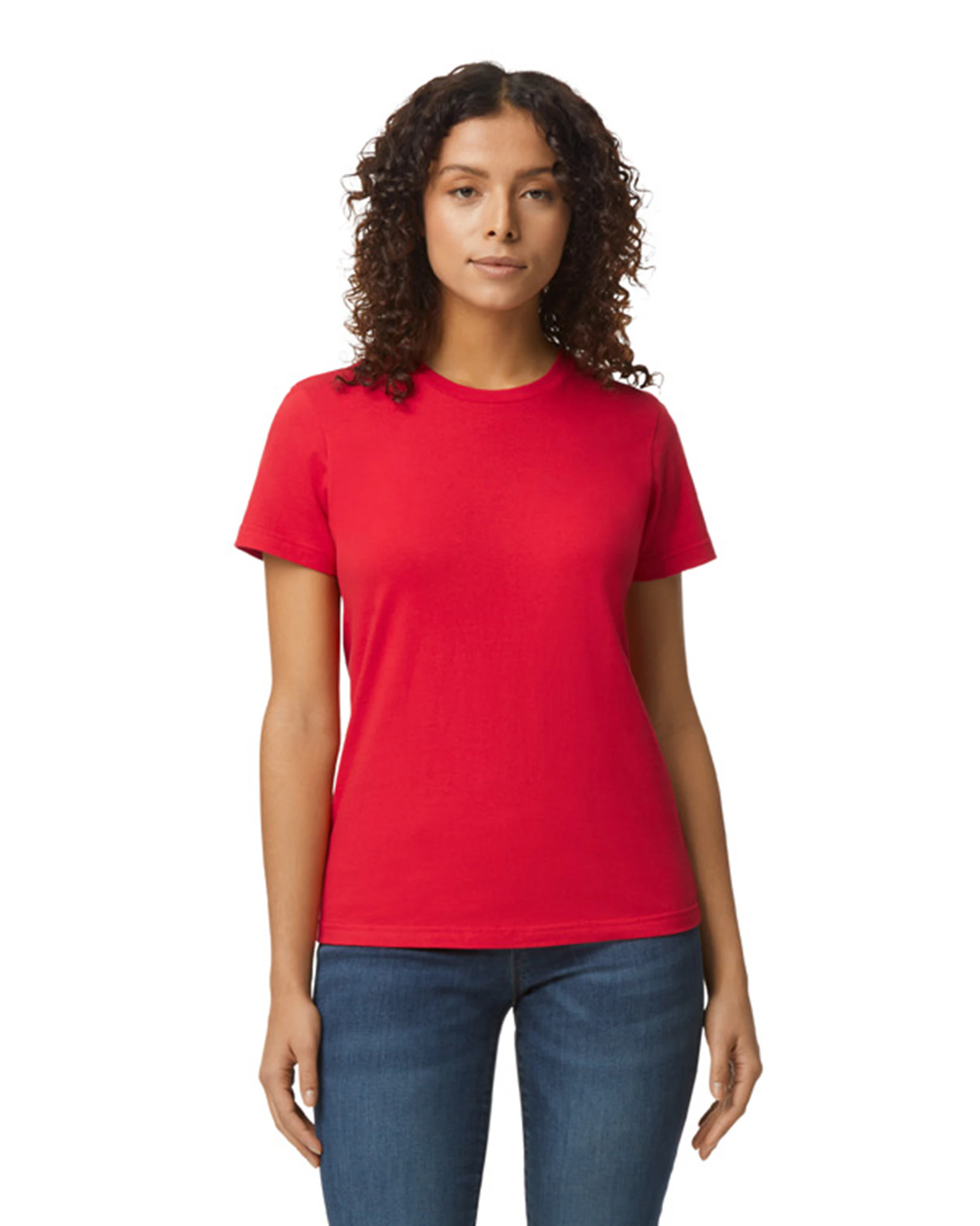 Gildan Softstyle Midweight Women's T Shirt G650 L Red | Jiffy