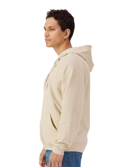 Gildan Unisex Softstyle Fleece Hoodie Sf600 Sand | Jiffy