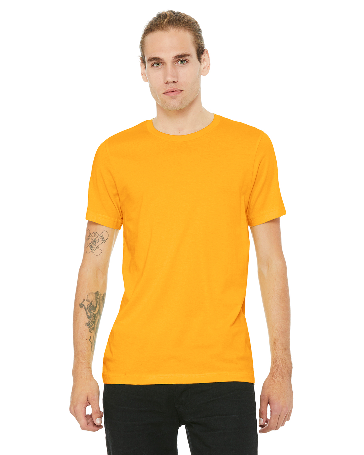 Bella Canvas Unisex Jersey T Shirt 3001 C Gold | Jiffy