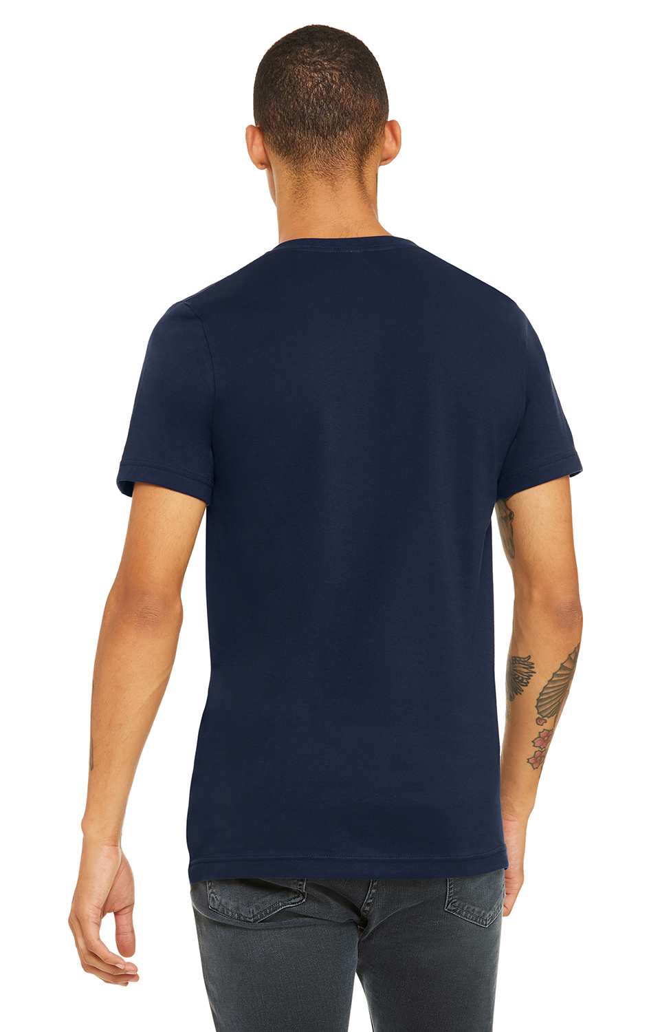 Custom T-Shirts Navy - Bella + Canvas 3001C | Jiffy Custom Print