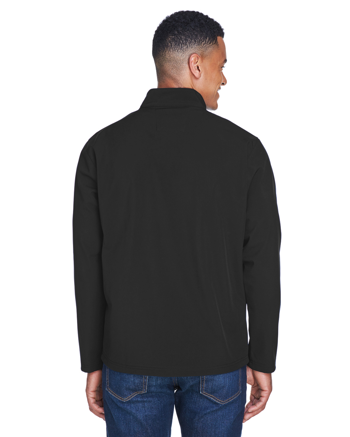 Team 365 Men's Leader Soft Shell Jacket Tt80 Black | Jiffy