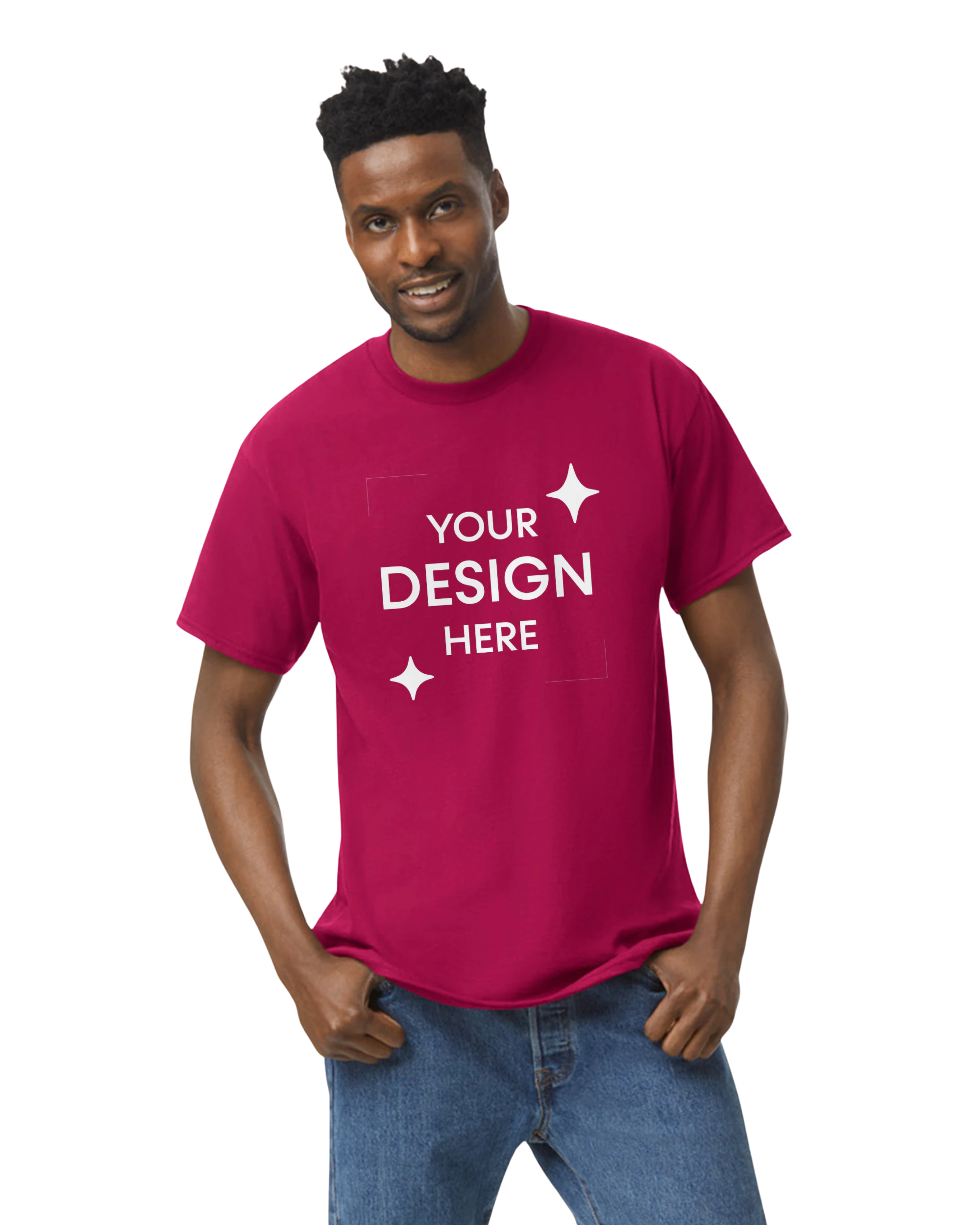 Custom T-Shirts Cardinal - Gildan G500 | Jiffy Custom Print