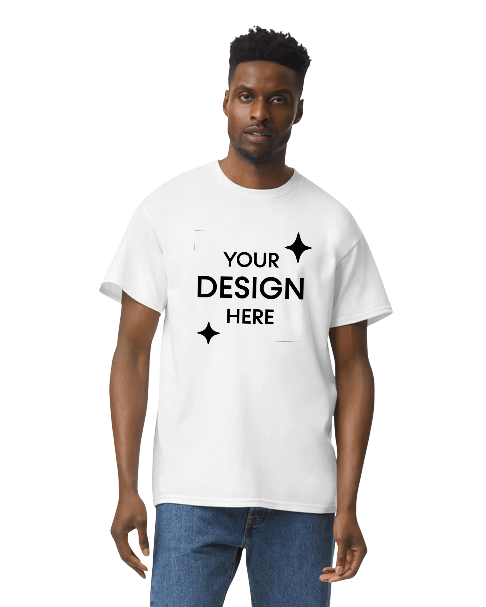 Custom T-Shirts White - Gildan G500 | Jiffy Custom Print