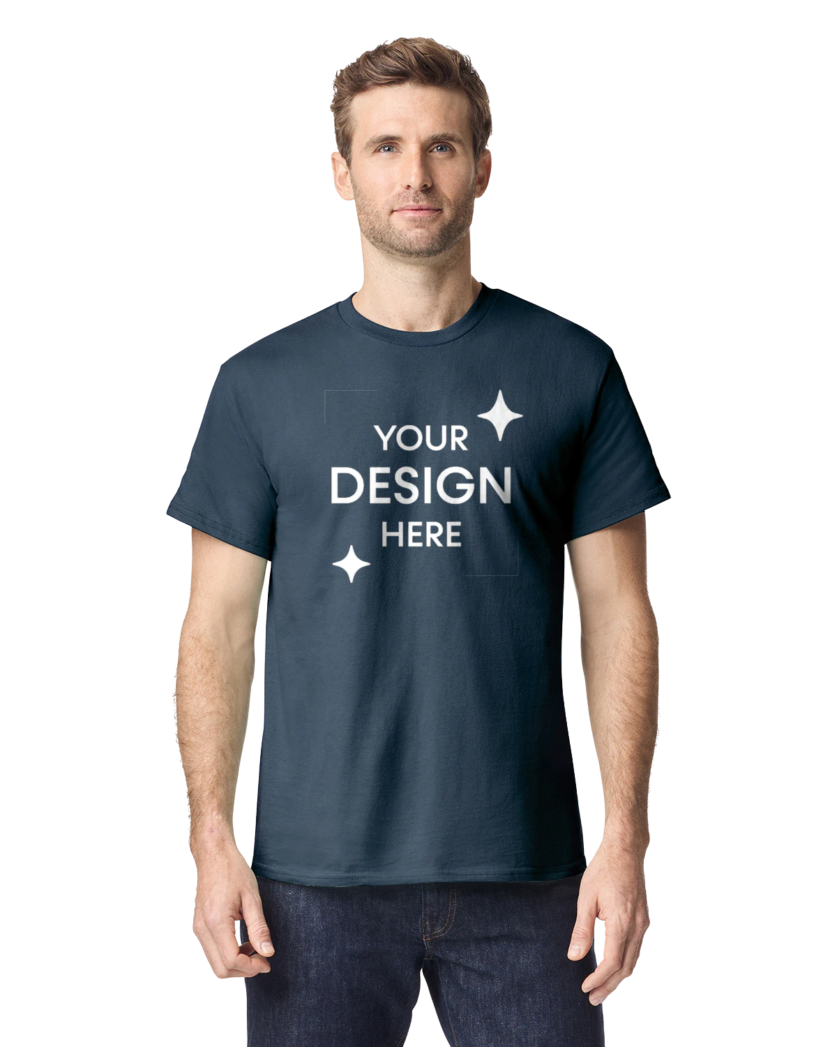 Custom T-Shirts Blue Dusk - Gildan G500 | Jiffy Custom Print