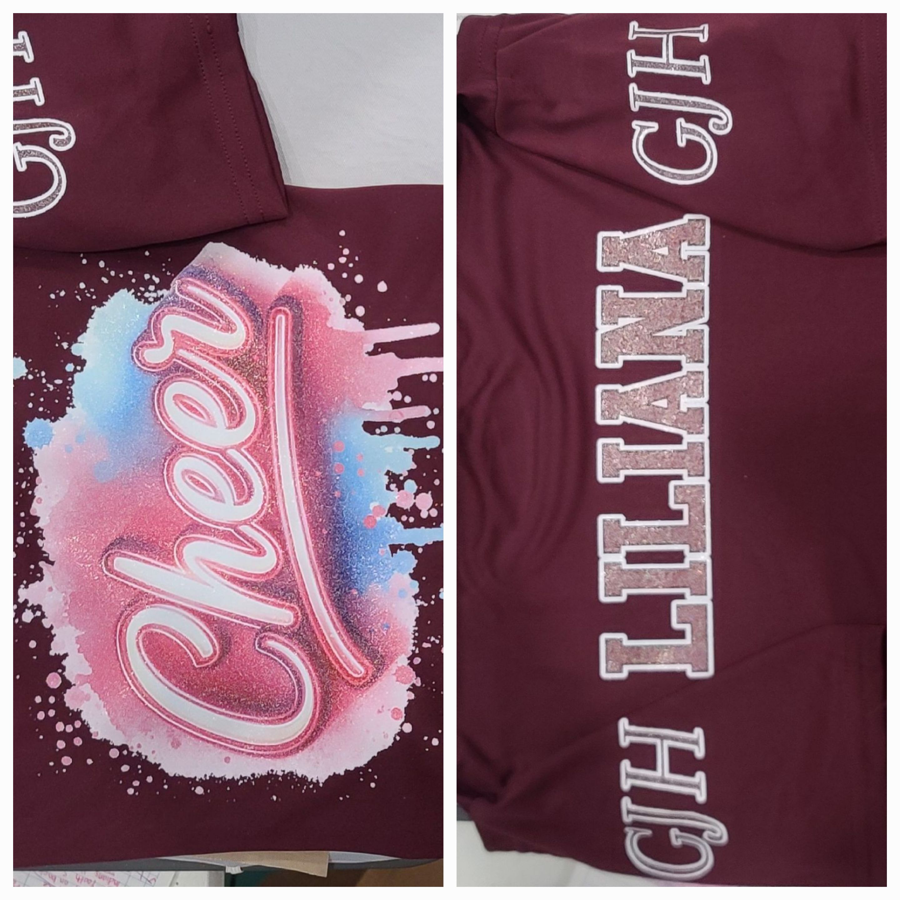 Custom Glitter Dtf Transfers By Size | Free Shipping At $29